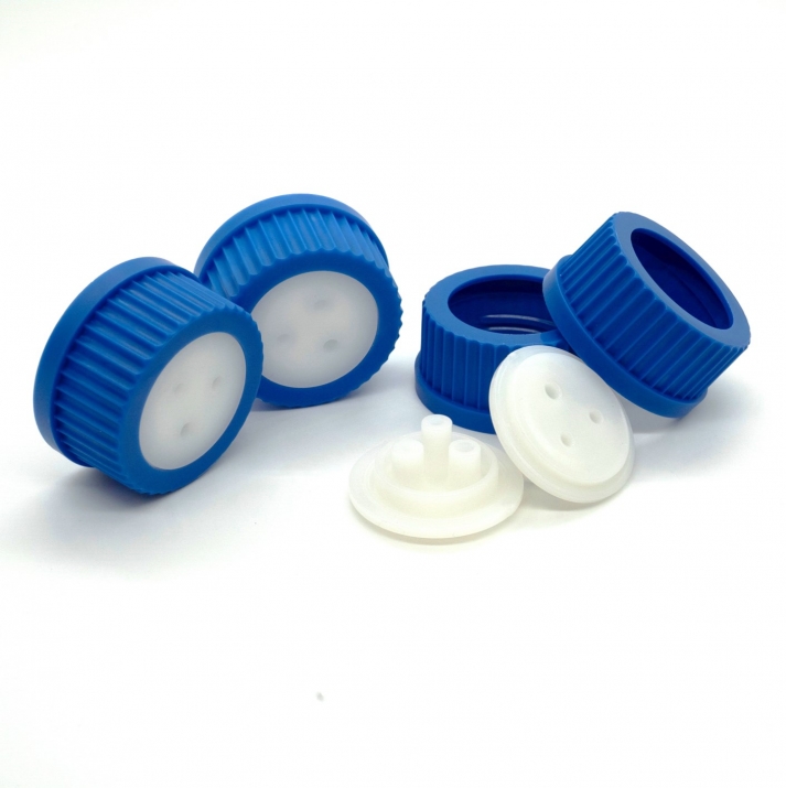 Cap, GL45 thread, with three ports | Analytical Consumables & Spare ...